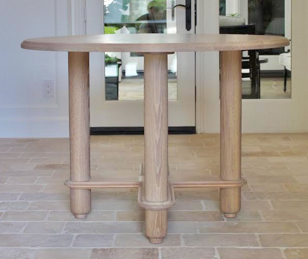 Round White Oak Entry Table – Rubio Monocoat Canada