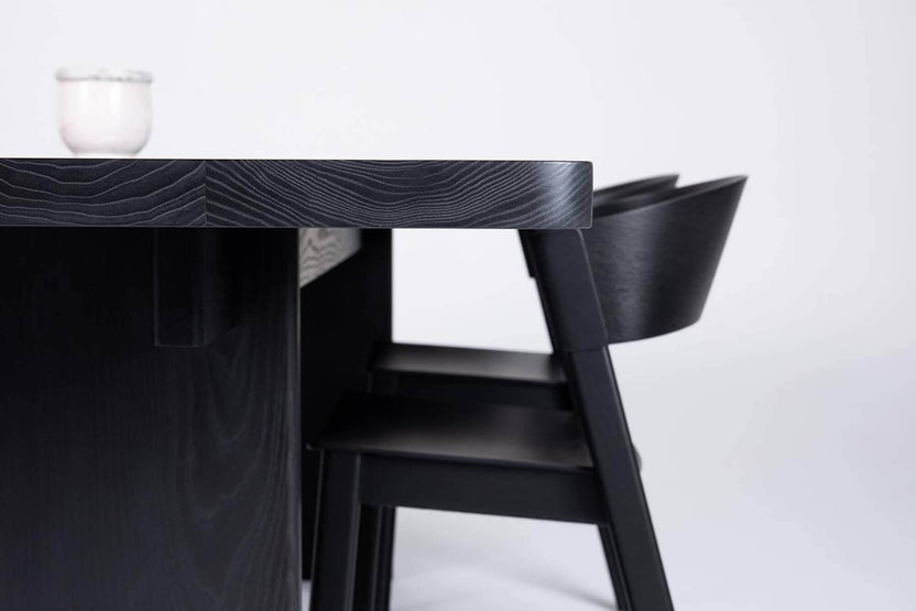 Black Stained Ash Dining Table – Rubio Monocoat Canada
